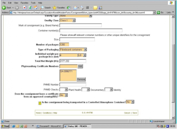 PEACH User Guide - UK Plant Health Information Portal