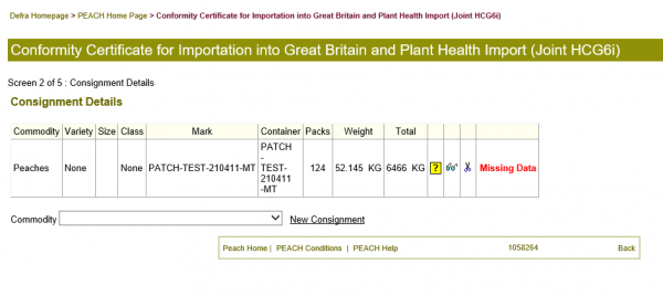 PEACH User Guide - UK Plant Health Information Portal