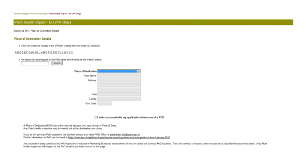 PEACH User Guide - UK Plant Health Information Portal